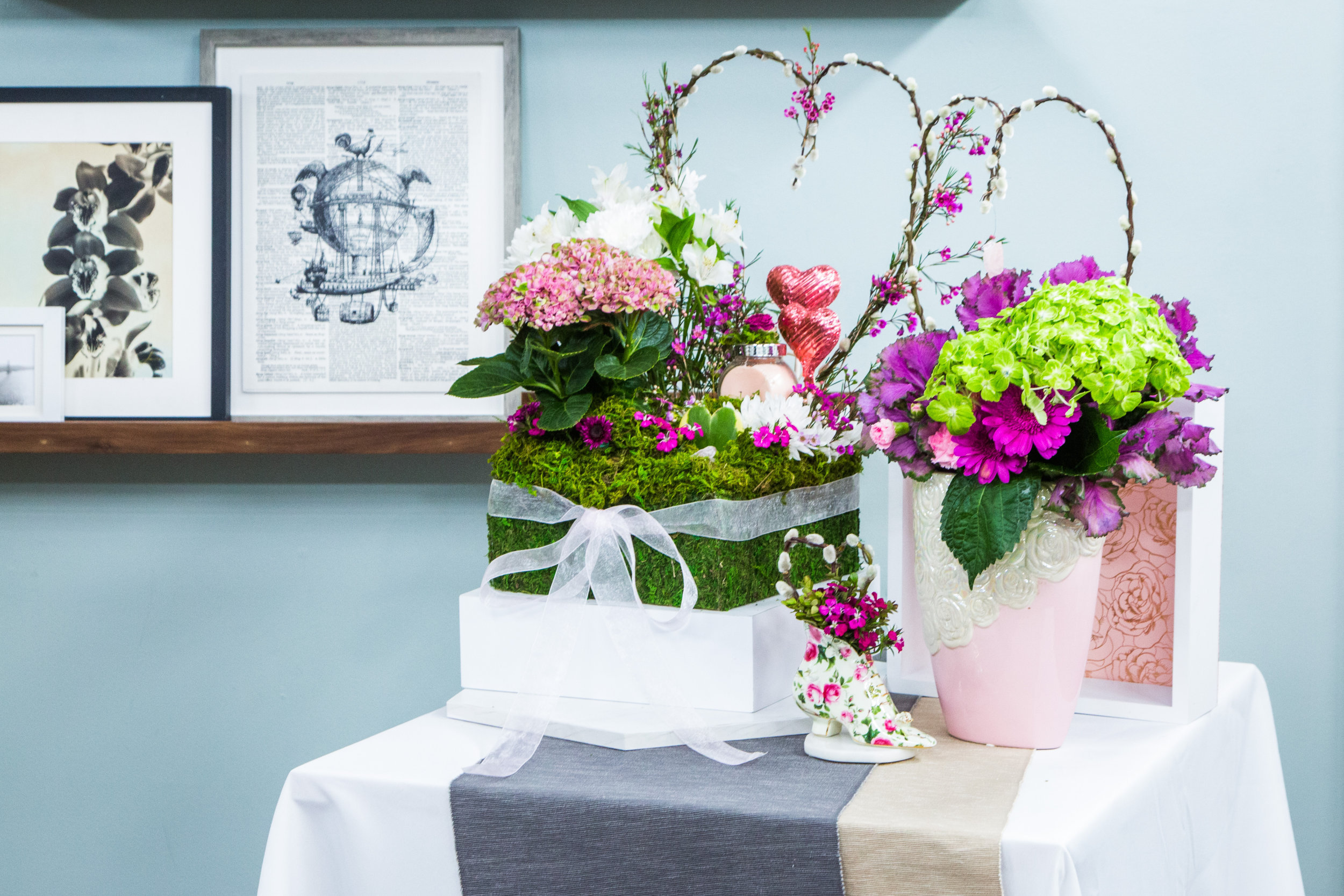 How-to - Heart Shape Vertical Display of Flowers - Home & Family ...